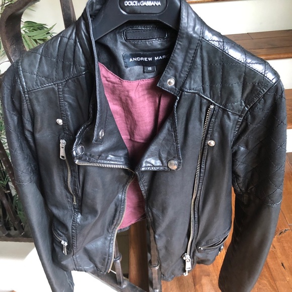 Andrew Marc | Jackets & Coats | Andrew Marc Moto Jessie Leather Jacket ...